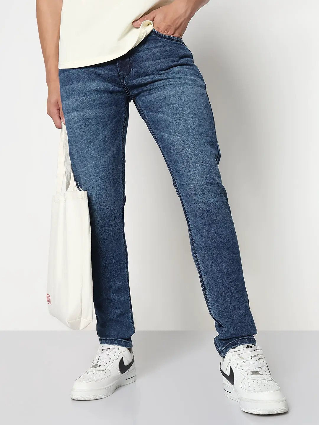 Buy Men's Blue Skinny Fit Jeans | Showoffff